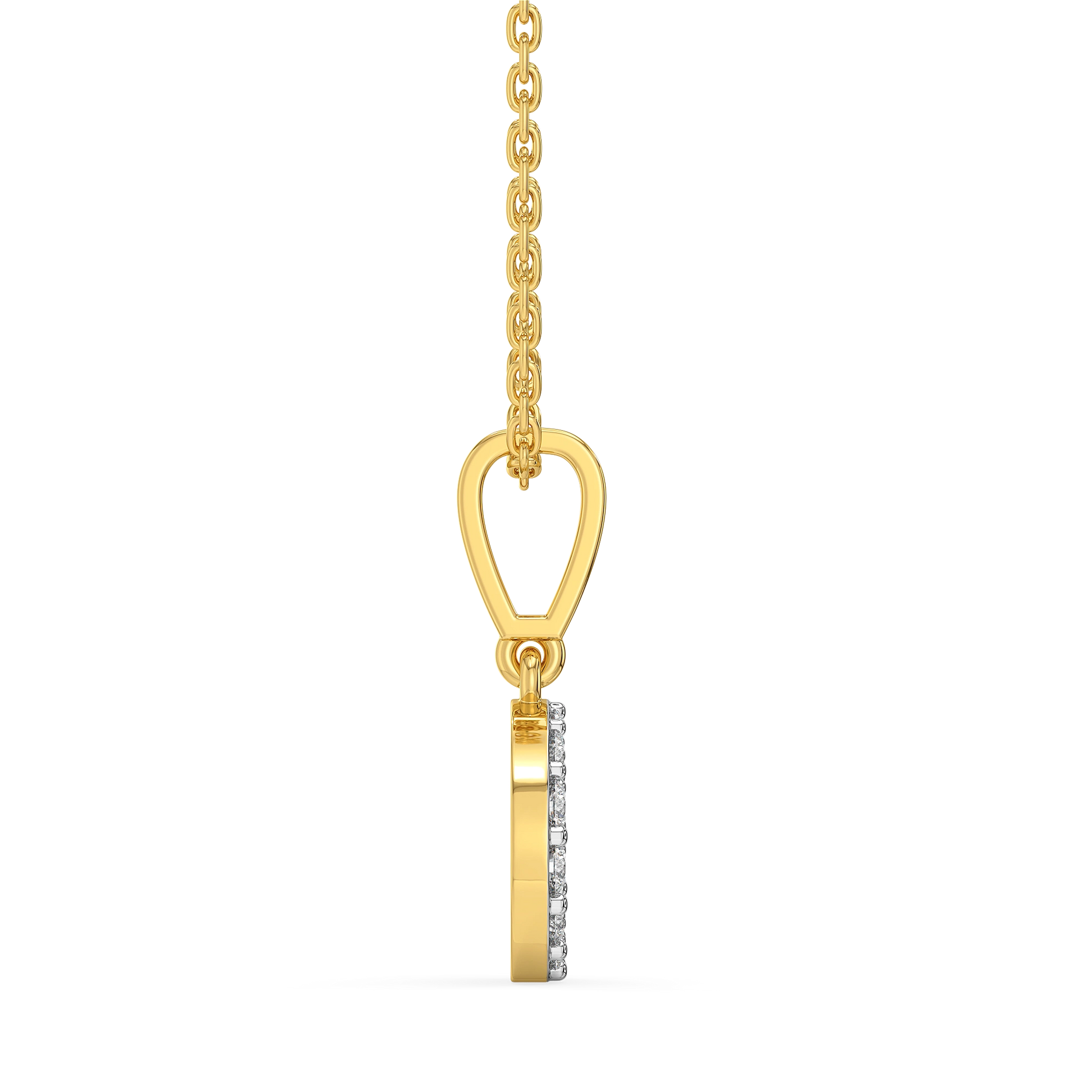 Evermore E - Lab Diamond Alphabet Pendant